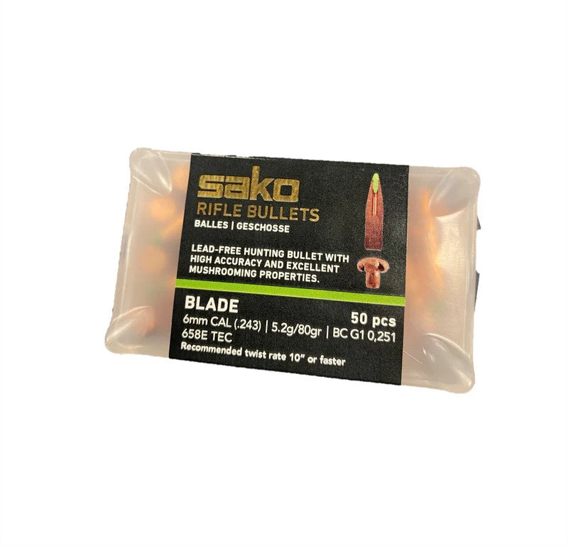 SAKO .243 80GR POWERHEAD BLADE PROJECTILES – Williams Outdoors