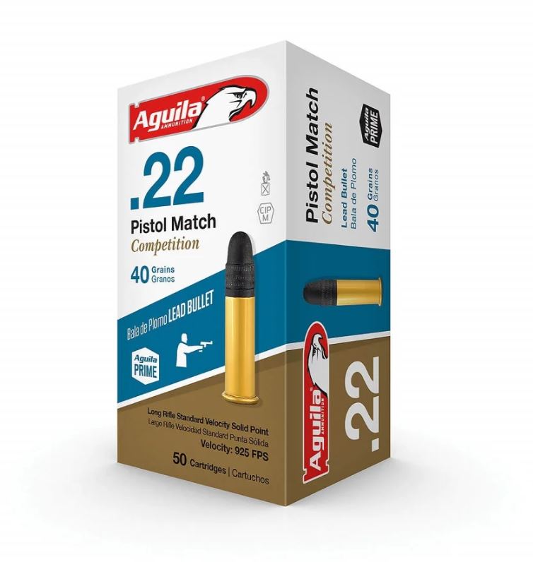 AGUILA .22LR PISTOL MATCH 40GR STD LSP – Williams Outdoors